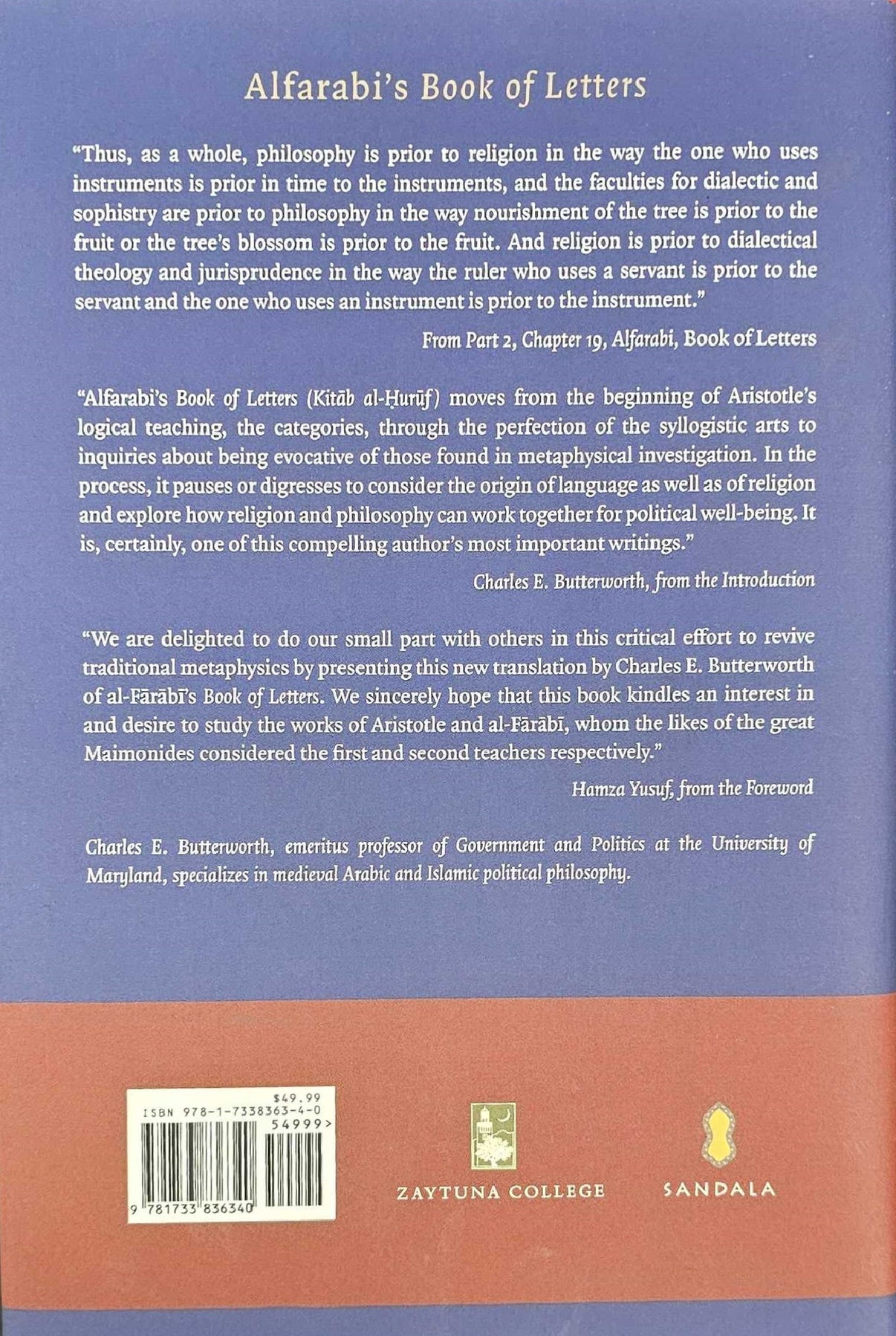 Alfarabi, Book of Letters (Kitab Al-Huruf) – Mecca Books
