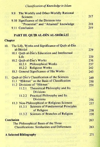 Classification of Knowledge in Islam Published by Islamic Texts ...