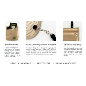 Hajj Safe - Hajj & Umrah Travel Neck Bag for Women Muslim... – Mecca Books