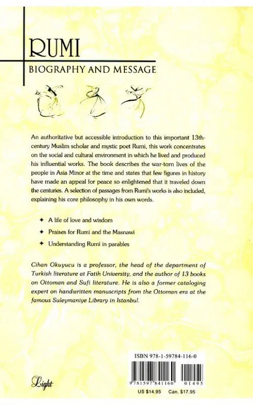 Rumi : Biography and Message Published by Tughra Books available... – Mecca Books