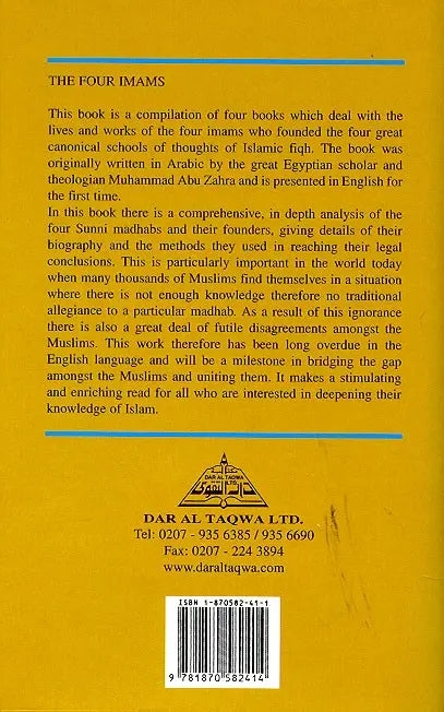 The Four Imams: Their Lives, Works and their Schools of Thought ...