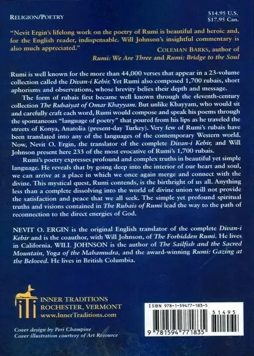 The Rubais of Rumi: Insane with Love Published by Inner Traditions ...