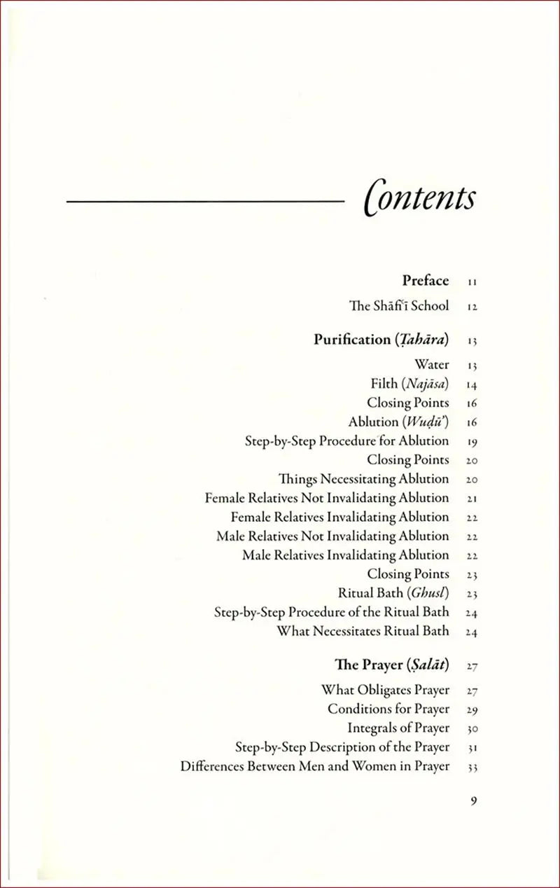 The Shafi’i Manual of Purity, Prayer & Fasting Published by White ...